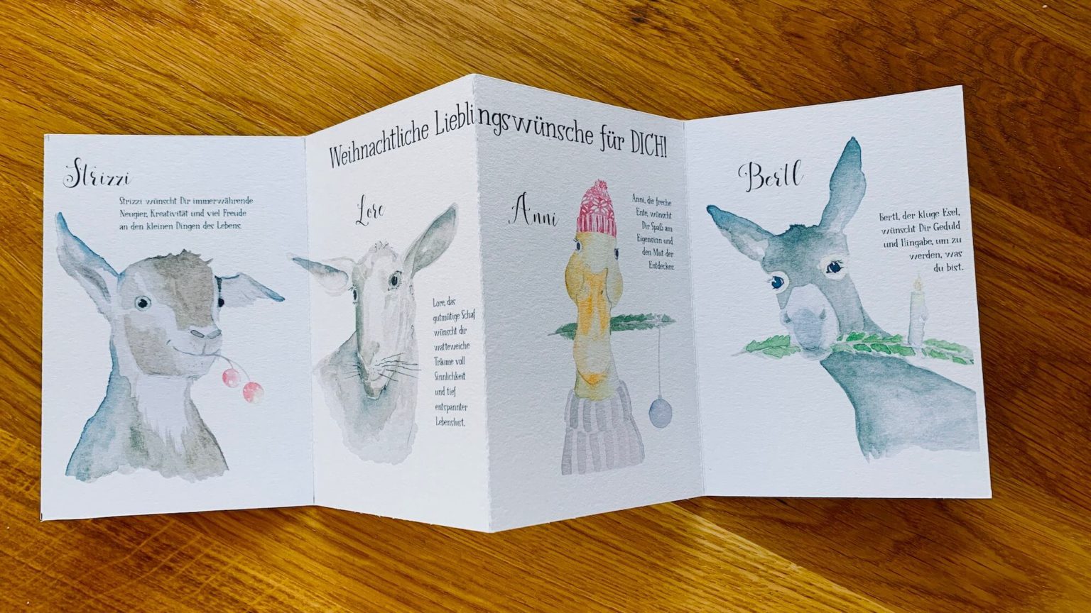 Weihnachtskarte 2022: im Leporello-Format • Creative - Club