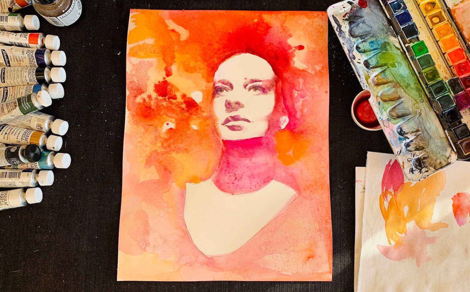 Happy Watercolor: schnelles Aquarellporträt • Creative - Club